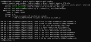 Python service to consume Ambient Weather API data - Austin's Nerdy Things