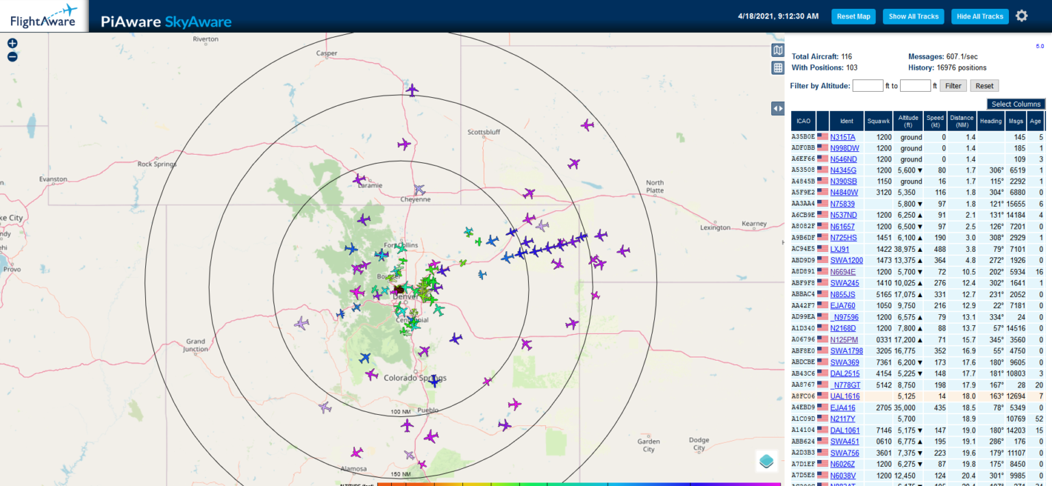 Receiving aircraft ADS-B (position) signals - part 4 (antenna up on ...